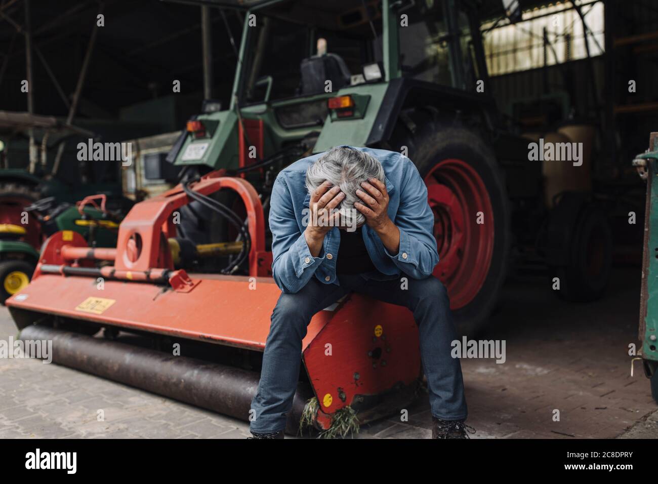 Sad person in a farm hi-res stock photography and images - Alamy