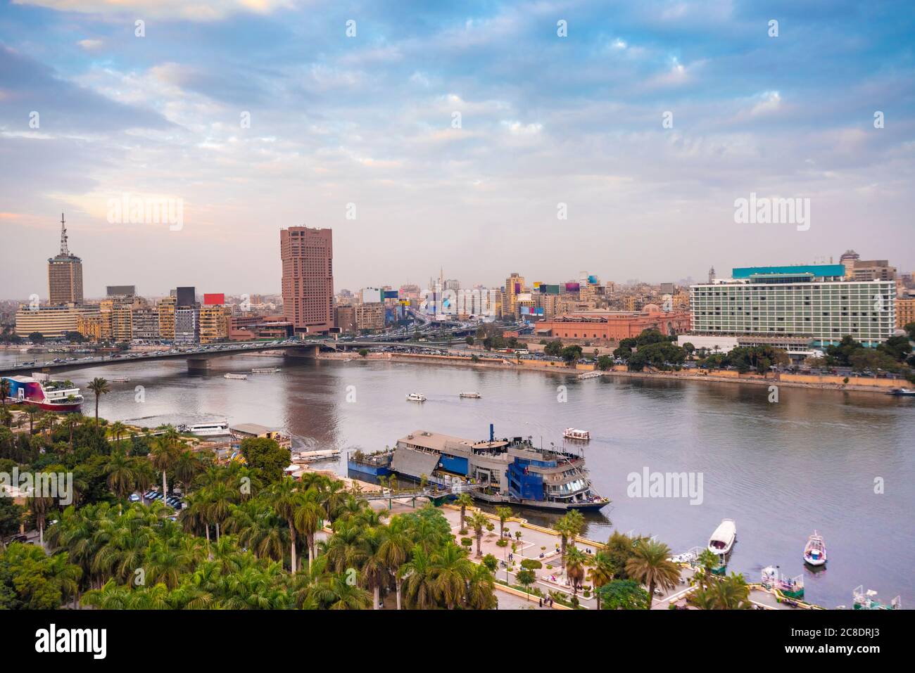 Egypt, Cairo, Nile, Tahrir Square and Garden City Stock Photo - Alamy