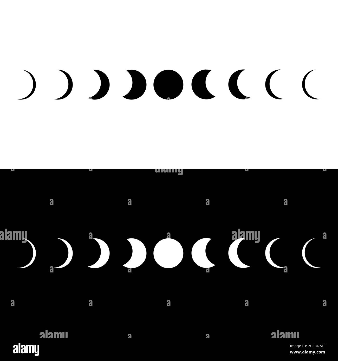 Lunar calendar phases hi-res stock photography and images - Alamy