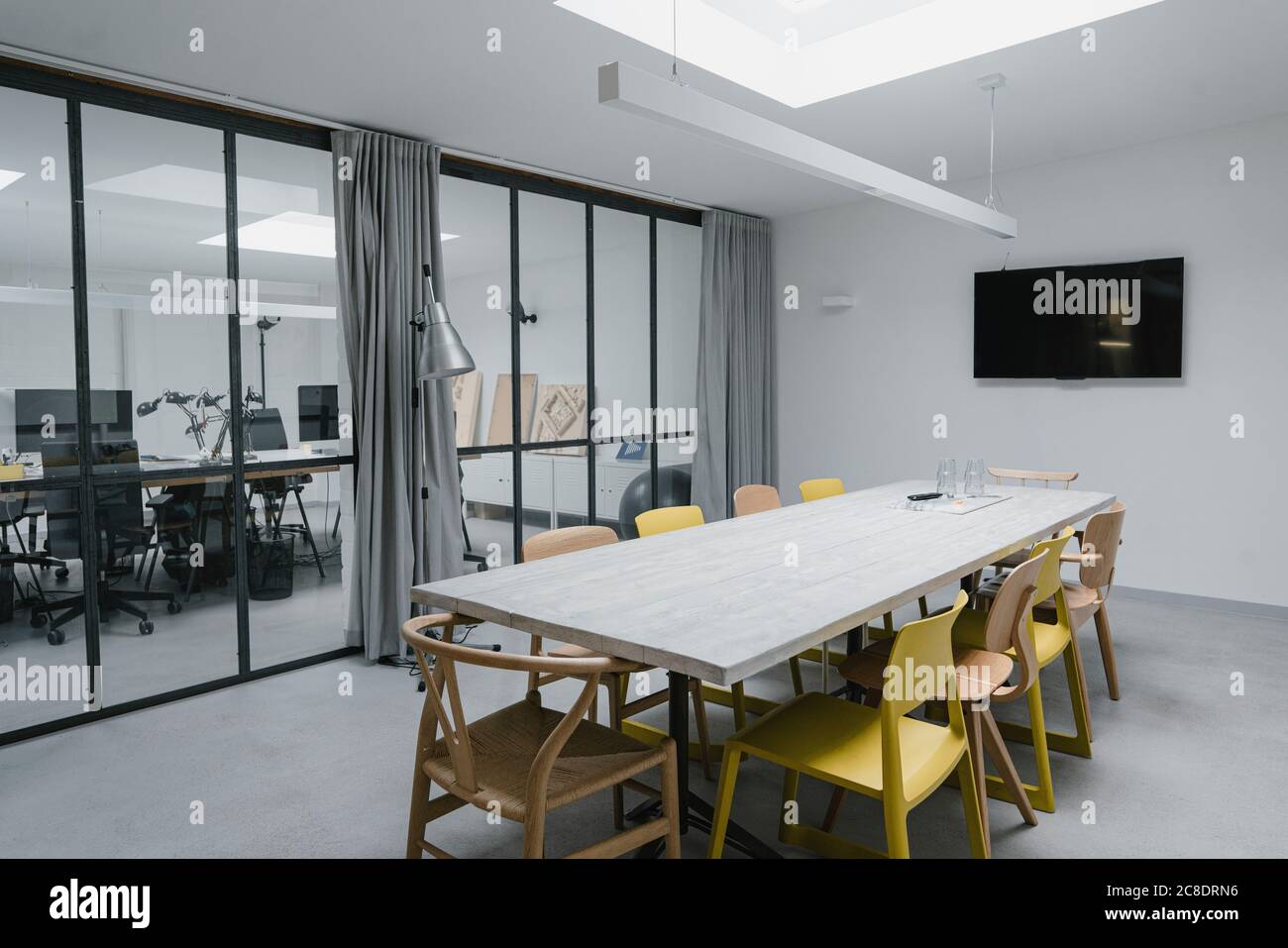 Interior of conference room in modern office Stock Photo - Alamy