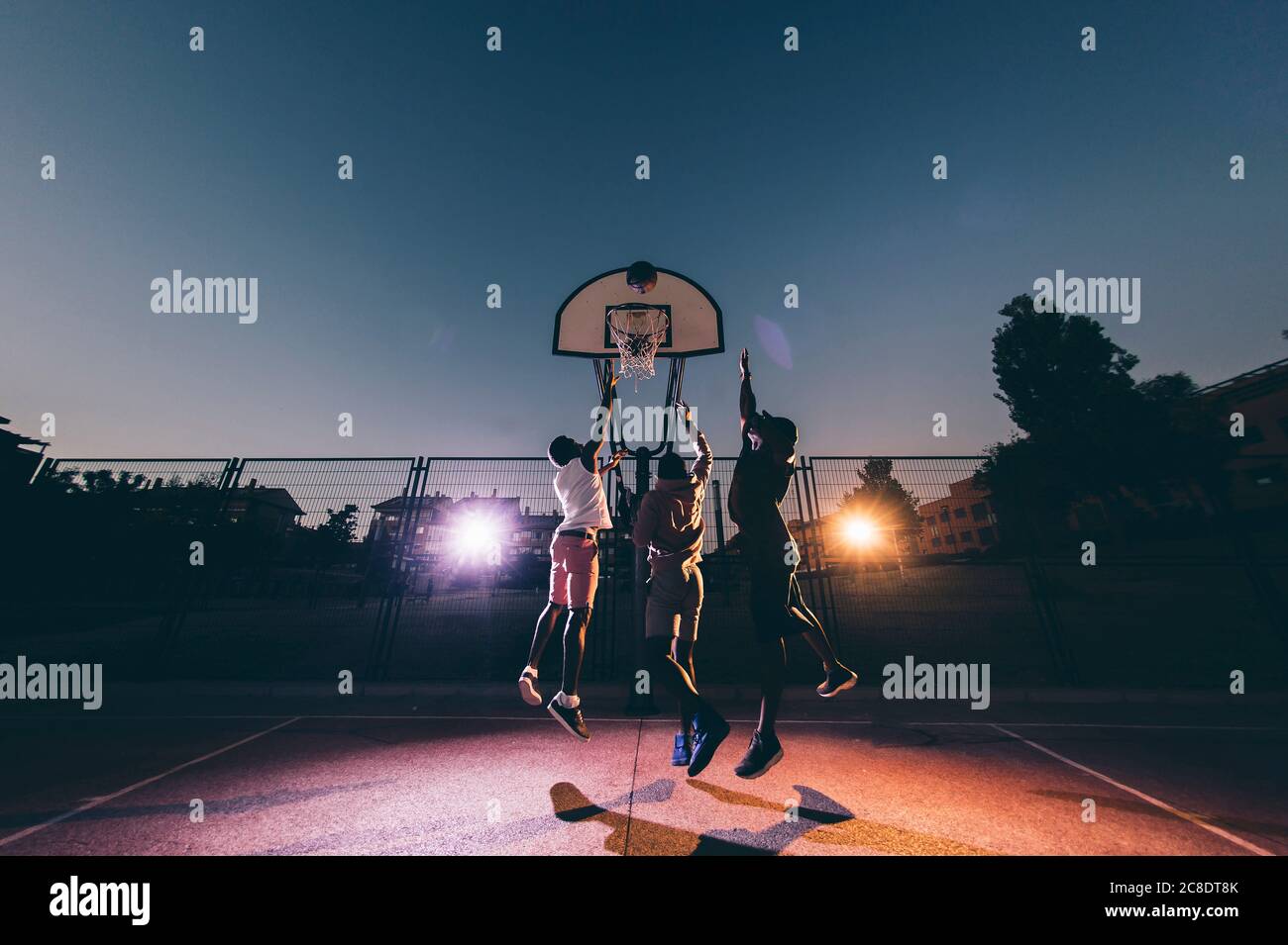 Basketball court night hi-res stock photography and images - Alamy