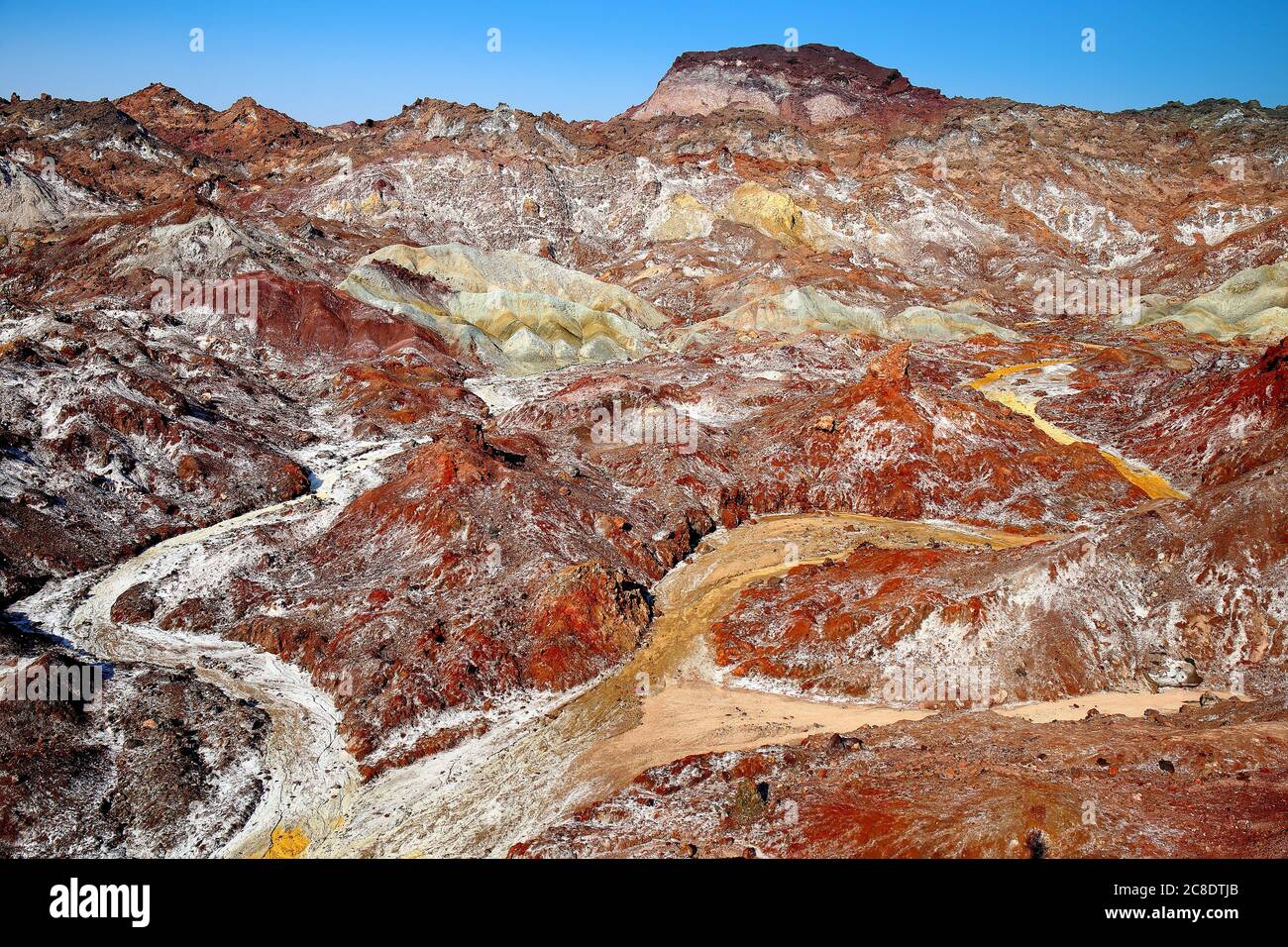 Iran, Rainbow Valley of Hormuz Island Stock Photo - Alamy