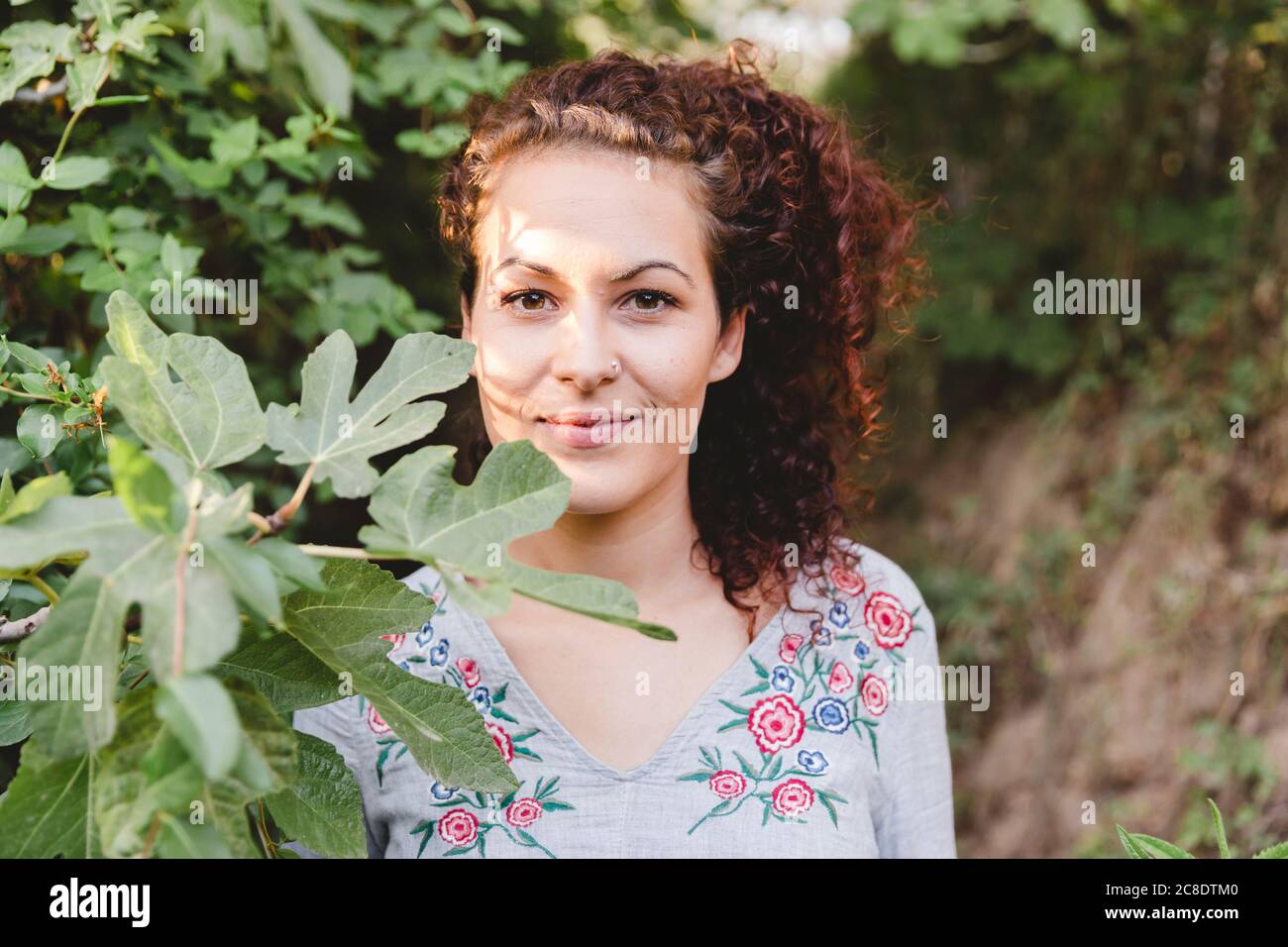 Woman in forest hi-res stock photography and images - Alamy