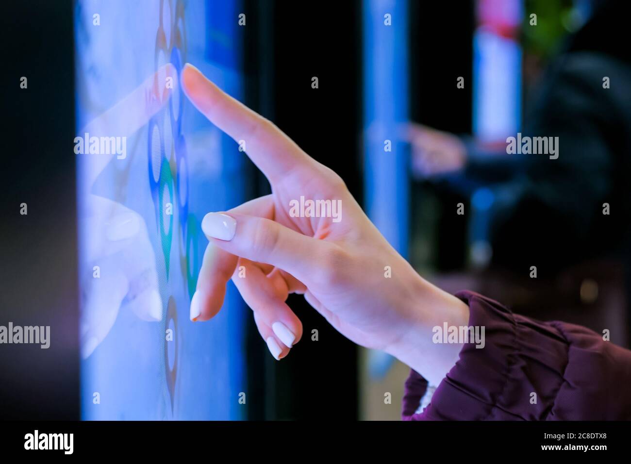 Interactive map screen hi-res stock photography and images - Alamy