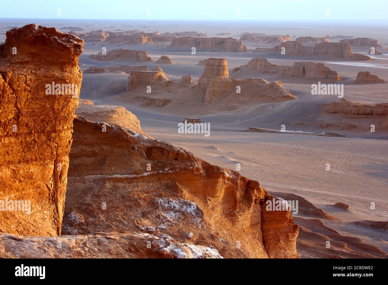 Iran, Rock formations of Lut Desert Stock Photo - Alamy