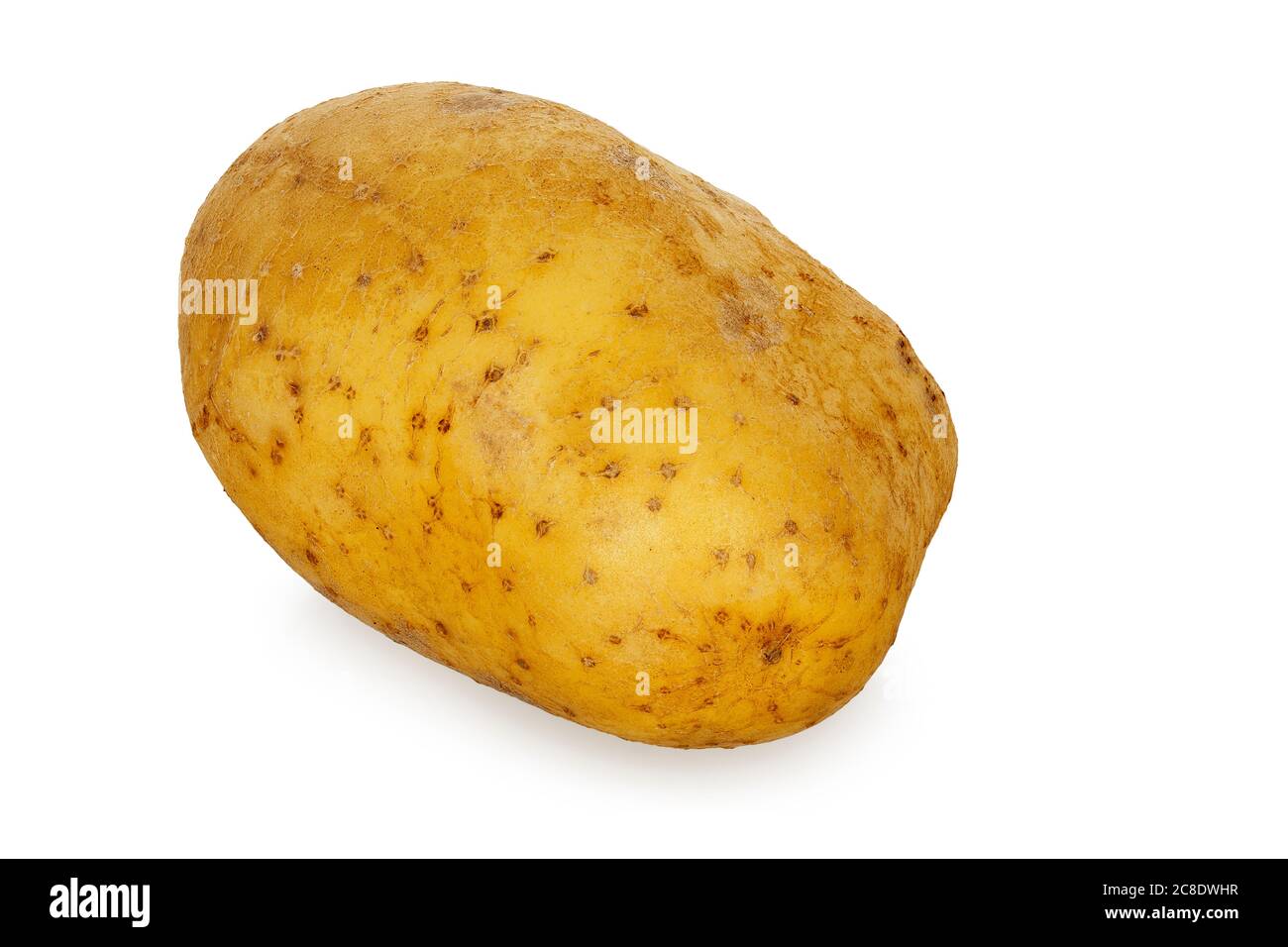 single potato on white background Stock Photo - Alamy
