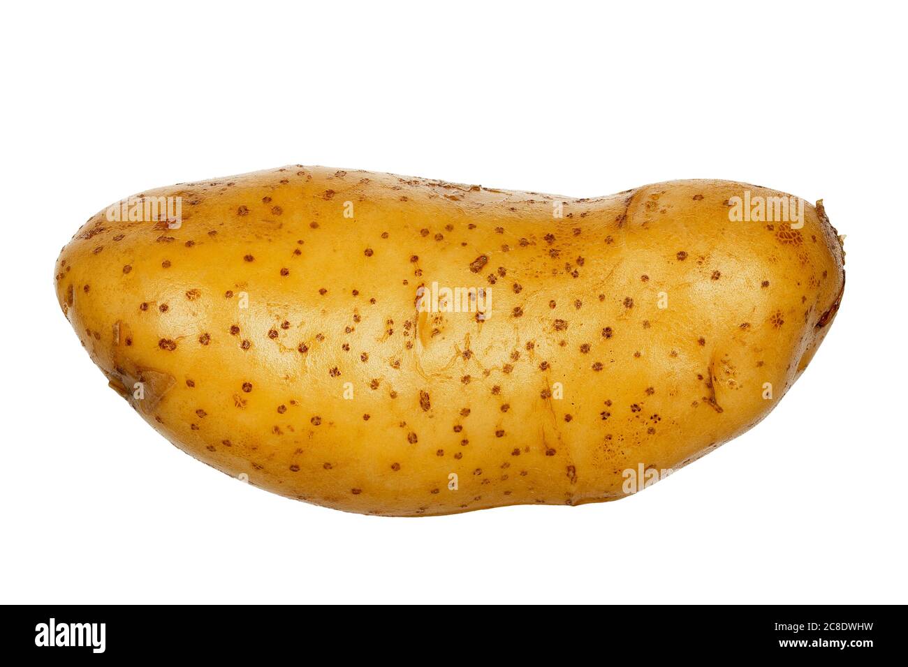 single potato isolated on white background Stock Photo - Alamy