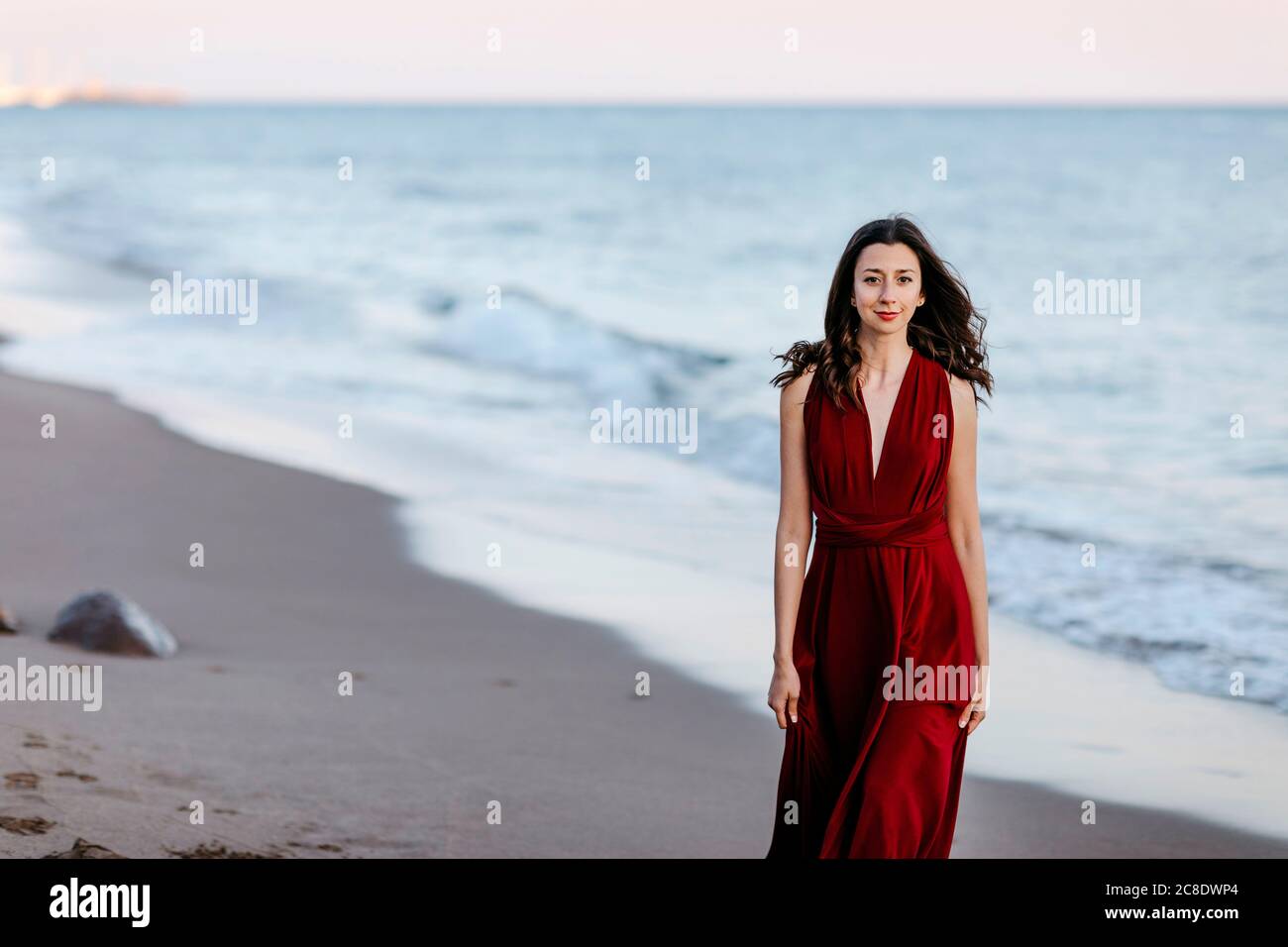 Delicate ballerina dancing on the beach at sunset Stock Photo - Alamy