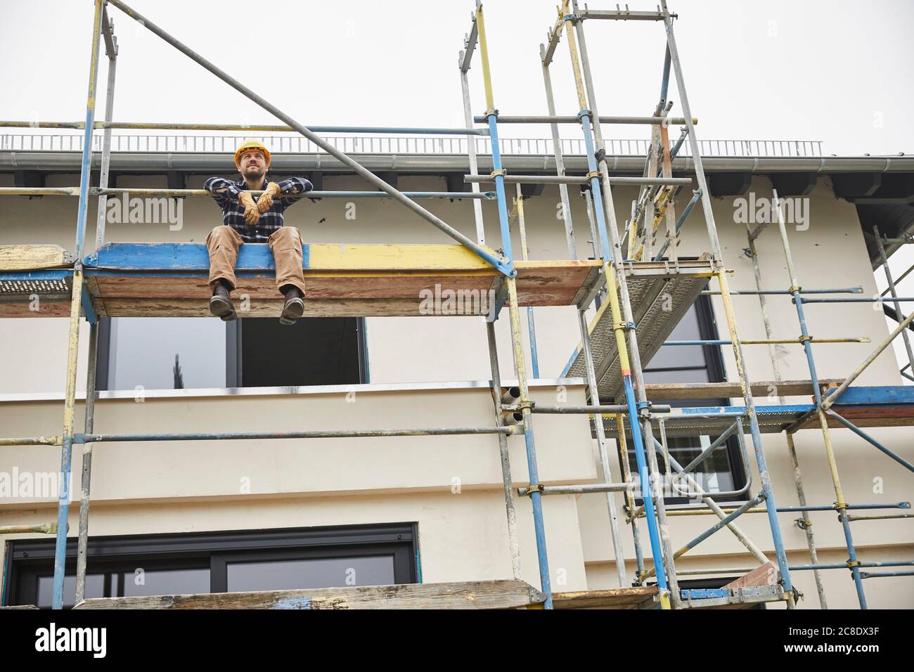 Construction worker relaxation hi-res stock photography and images - Alamy