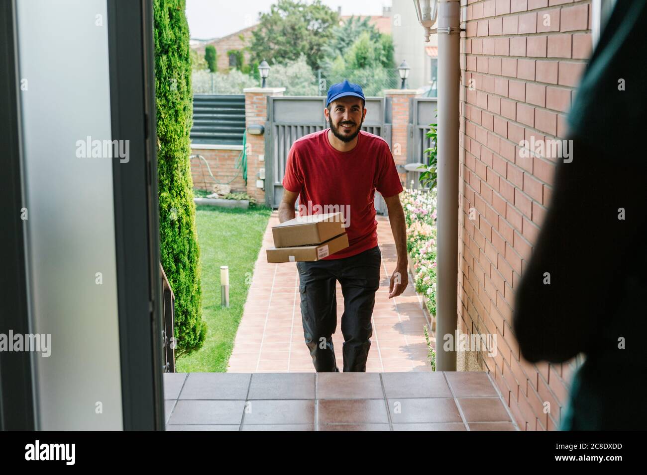 Woman postal worker spain hi-res stock photography and images - Alamy