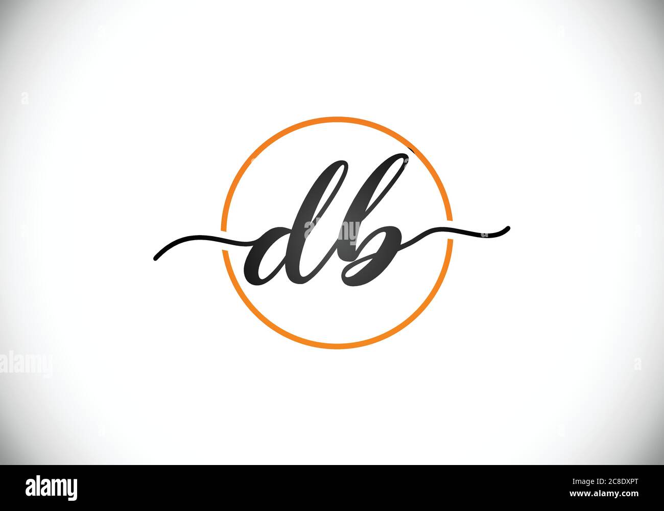 Initial Monogram Letter D B Logo Design Vector Template. D B Letter ...