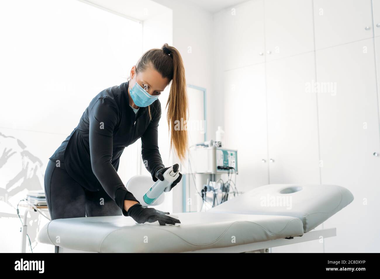 Disinfecting mask hi-res stock photography and images - Alamy