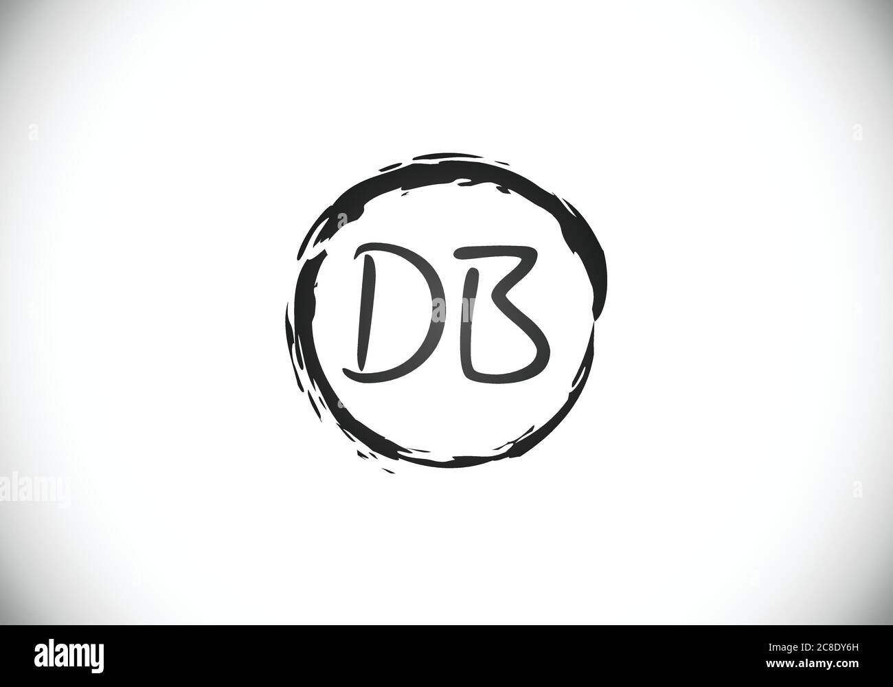 Initial Monogram Letter D B Logo Design Vector Template. D B Letter ...