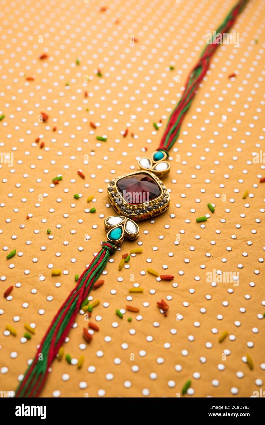 Designer Rakhi / Raakhi or Wristband for Indian Festival Raksha Bandhan ...