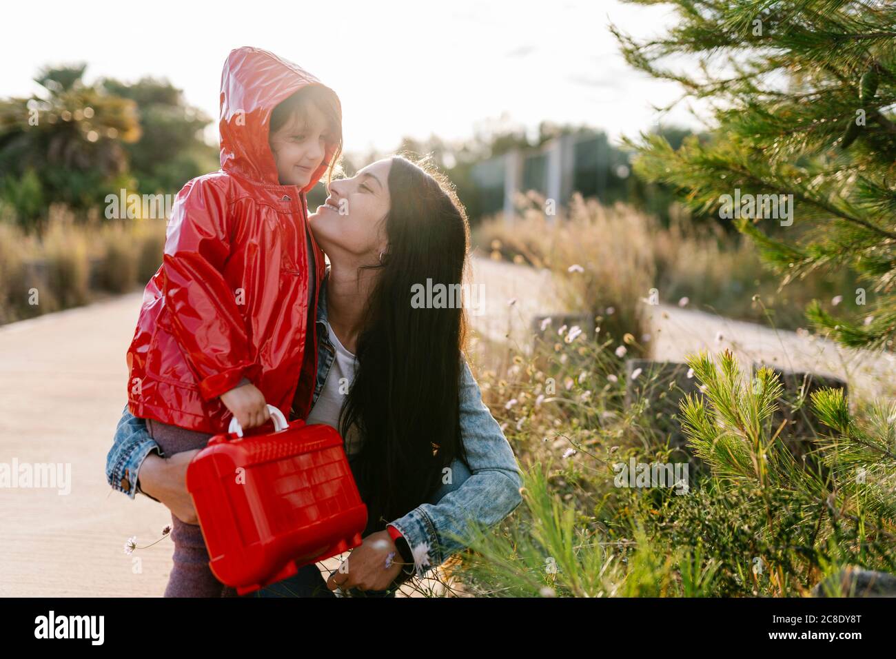 Children picking flowers hi-res stock photography and images - Alamy