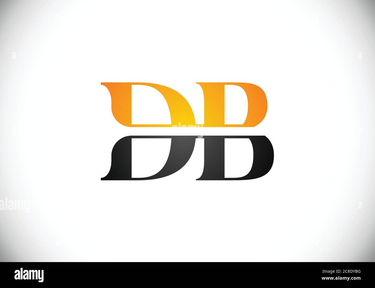B d letter logo hi-res stock photography and images - Alamy