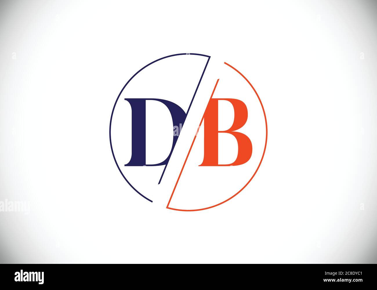 Initial Monogram Letter D B Logo Design Vector Template. D B Letter ...