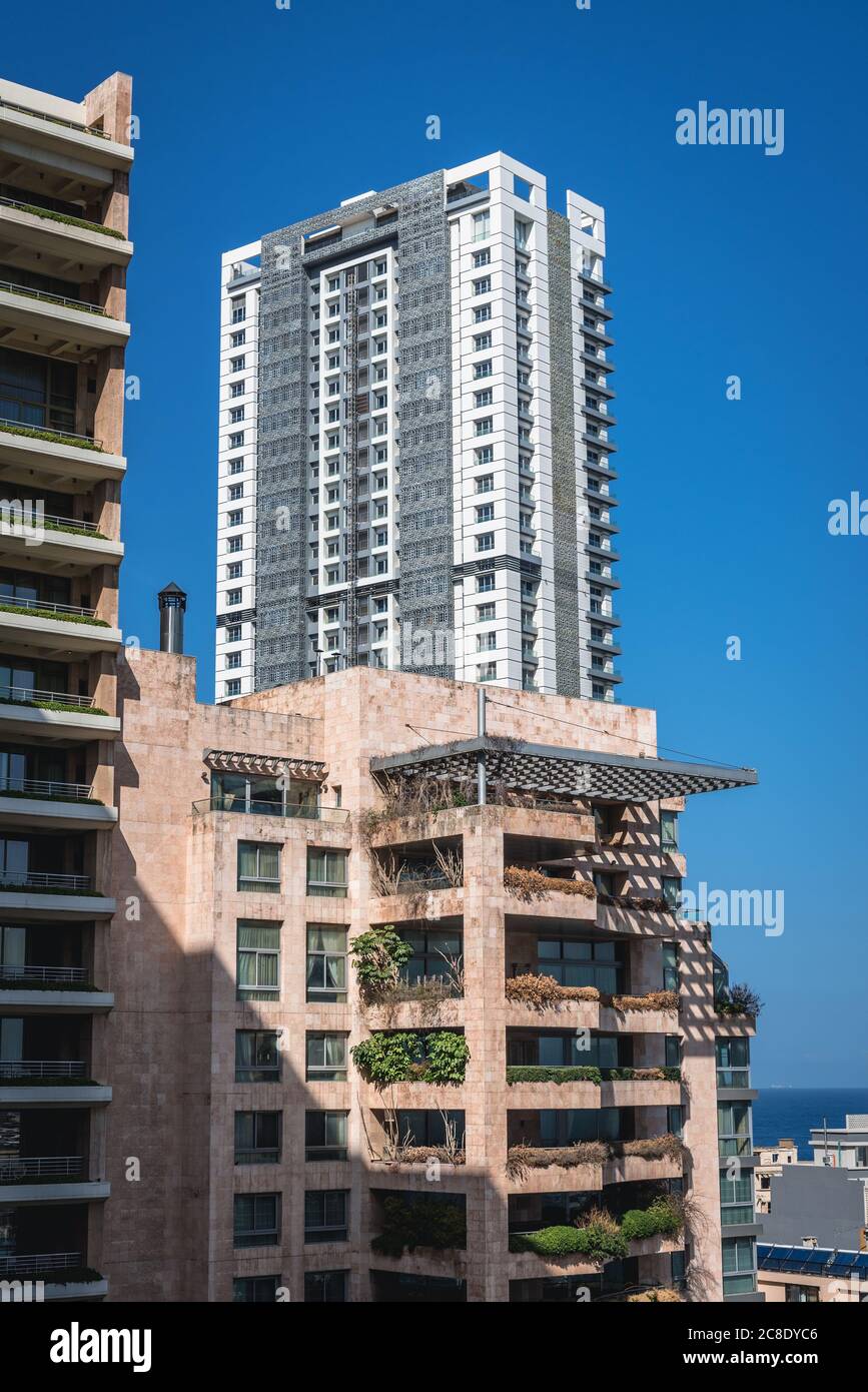 Residential buildings in Minet El Hosn district of Beirut, Lebanon ...
