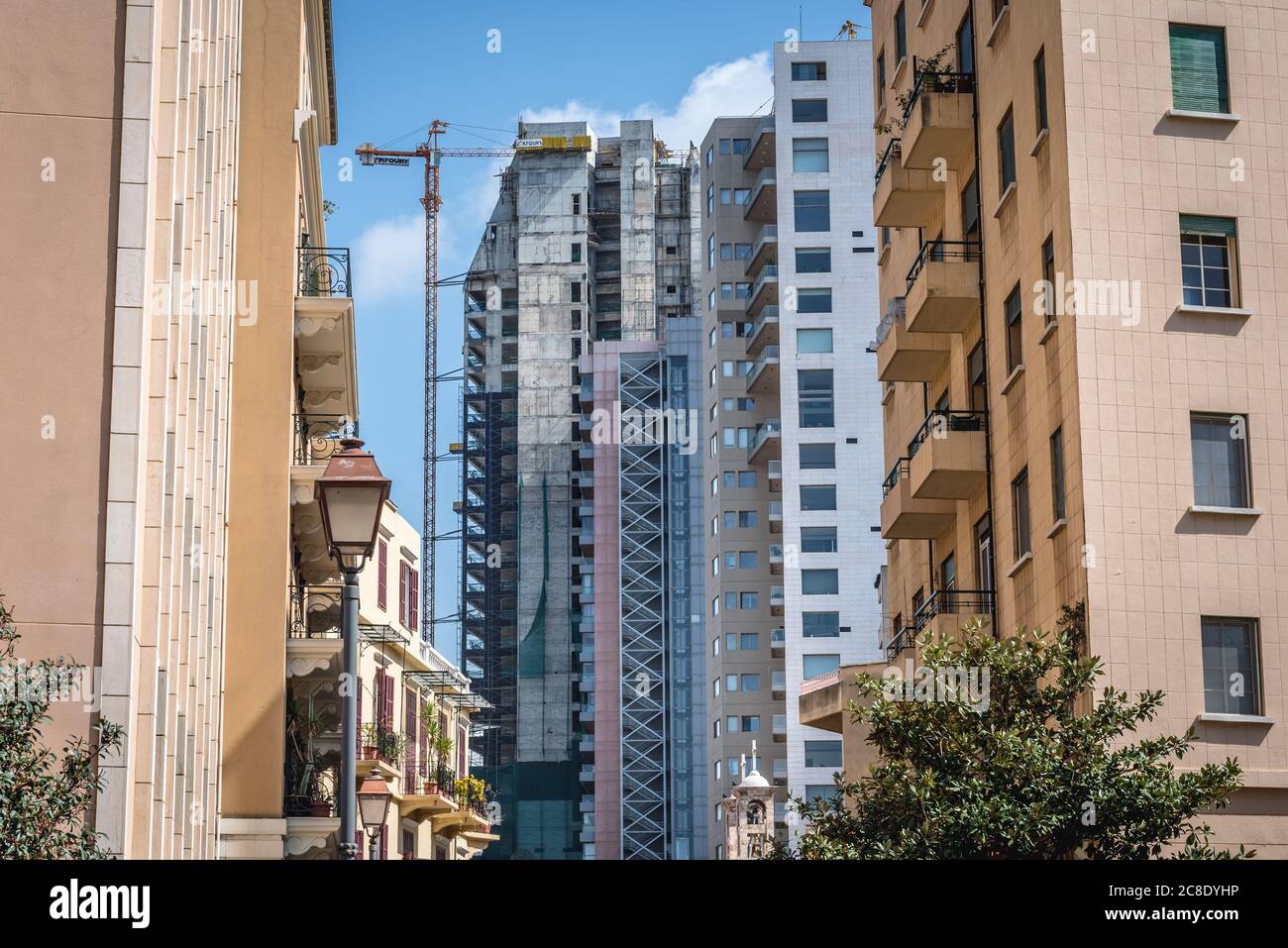 Construction site in downtown of Beirut, Lebanon Stock Photo - Alamy
