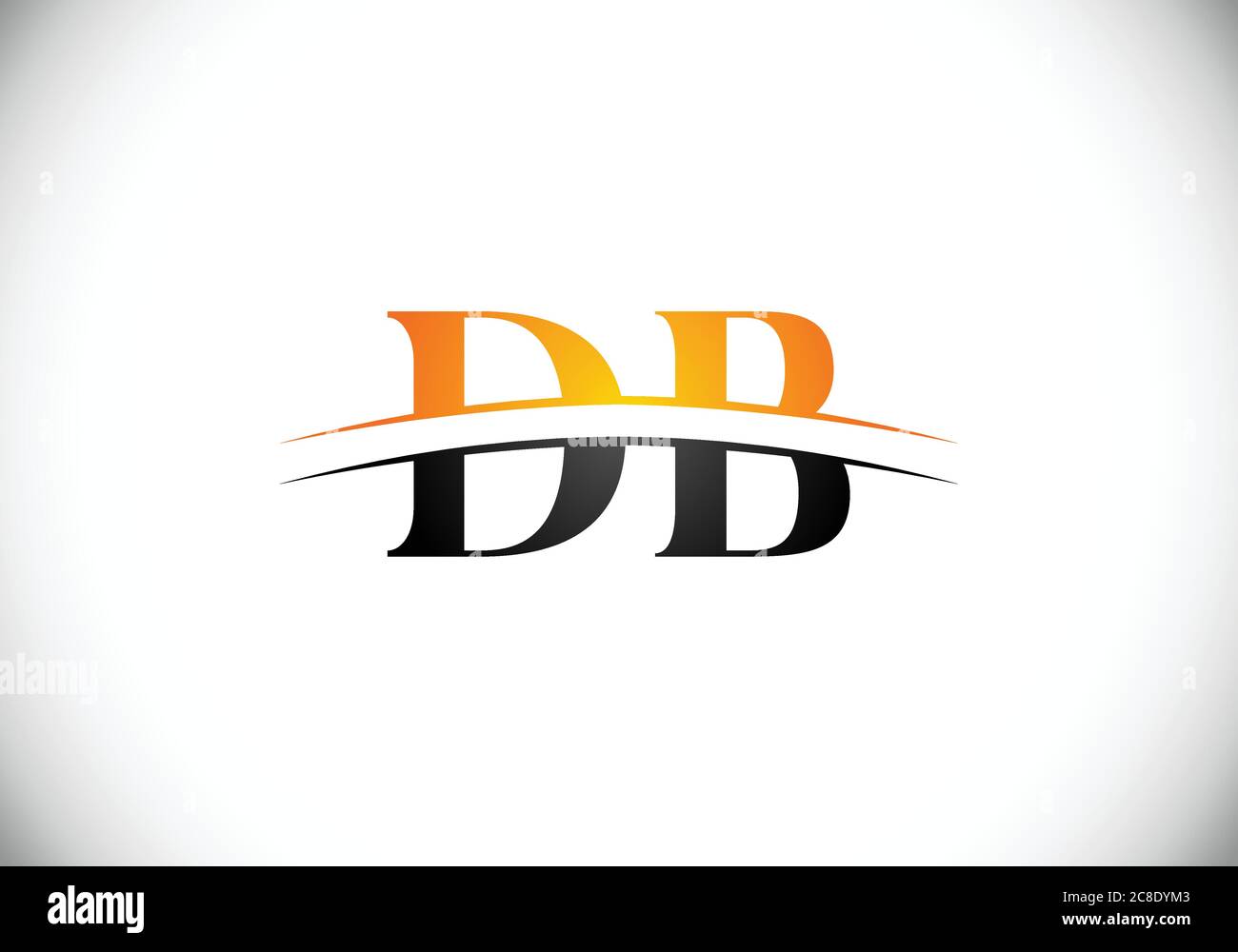 Initial Monogram Letter D B Logo Design Vector Template. D B Letter ...