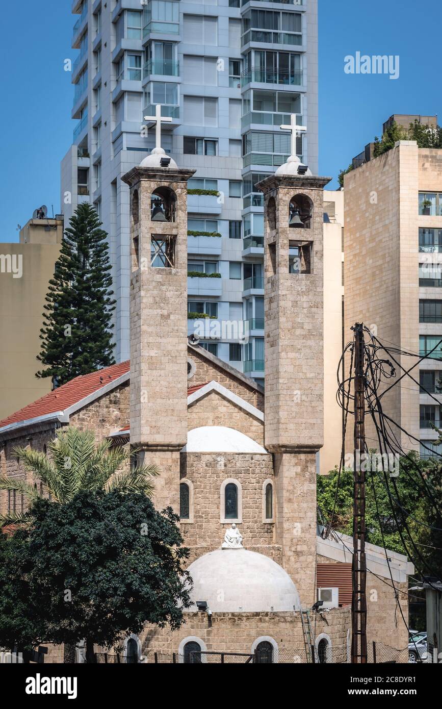 Saint Maron Maronite Church in Beirut, Lebanon Stock Photo - Alamy