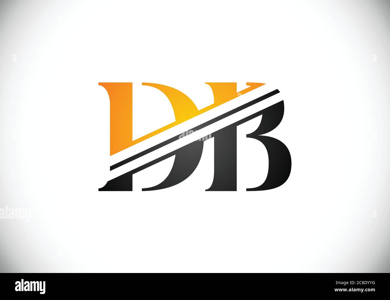 Initial Monogram Letter D B Logo Design Vector Template. D B Letter ...