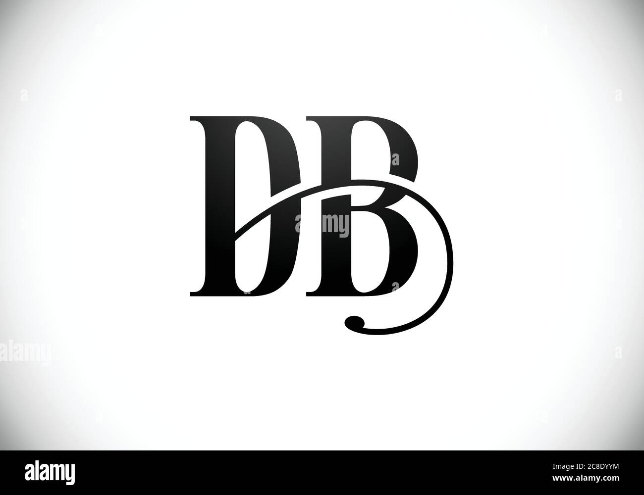 Initial Monogram Letter D B Logo Design Vector Template. D B Letter ...
