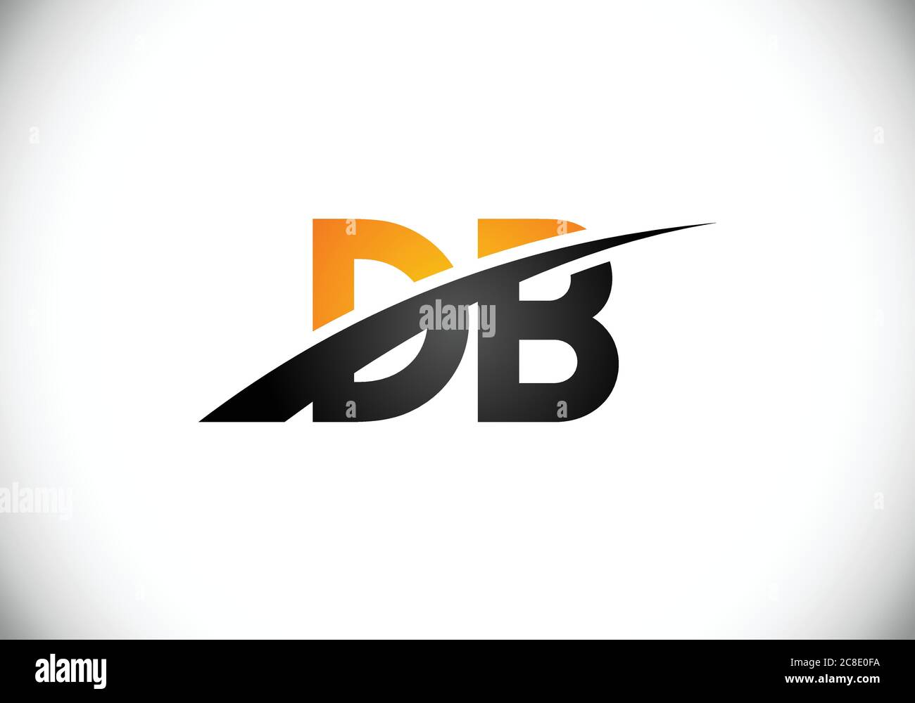 Initial Monogram Letter D B Logo Design Vector Template. D B Letter ...