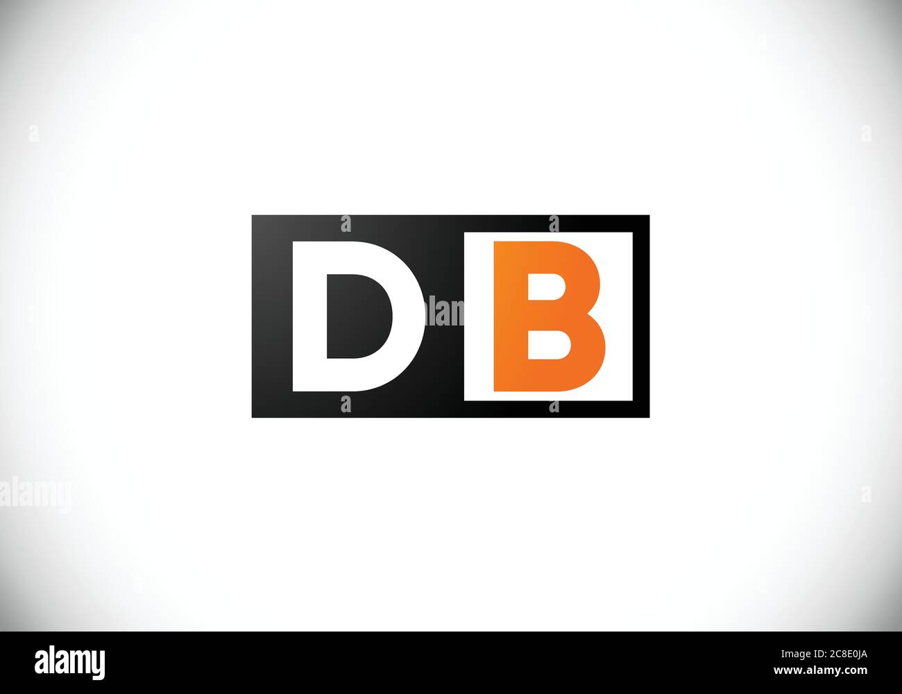 Initial Monogram Letter D B Logo Design Vector Template. D B Letter ...