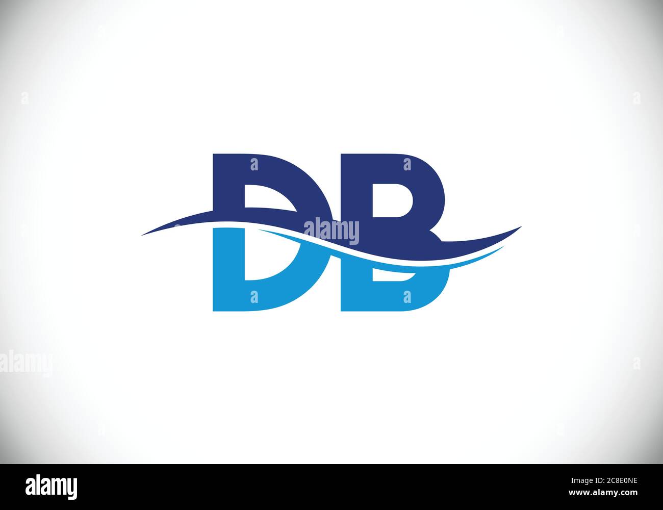 Initial Monogram Letter D B Logo Design Vector Template. D B Letter ...