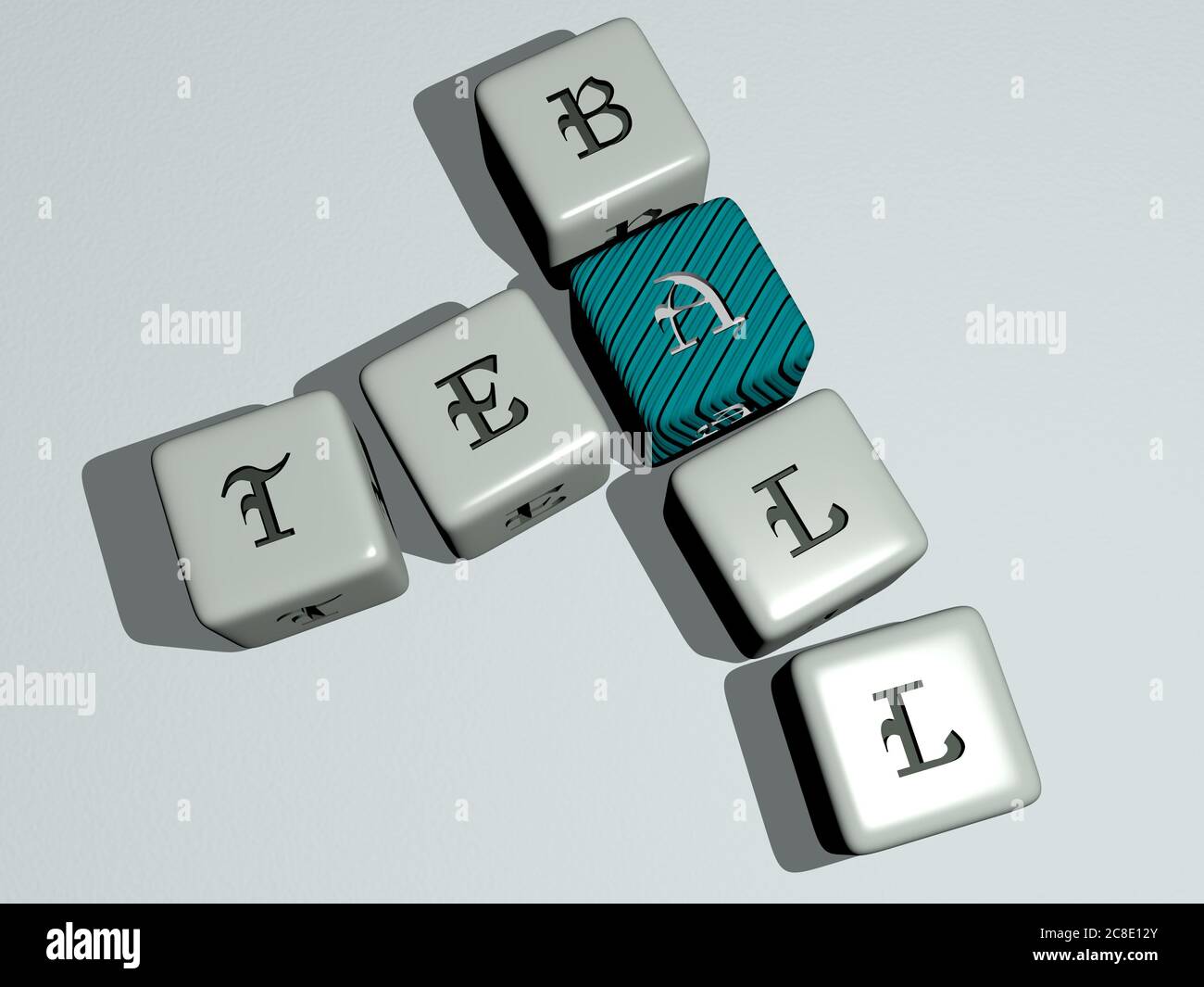 combination of non alcoholic: TEA BALL built by cubic letters from the ...