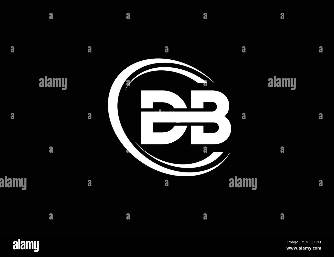 Initial Monogram Letter D B Logo Design Vector Template. D B Letter ...