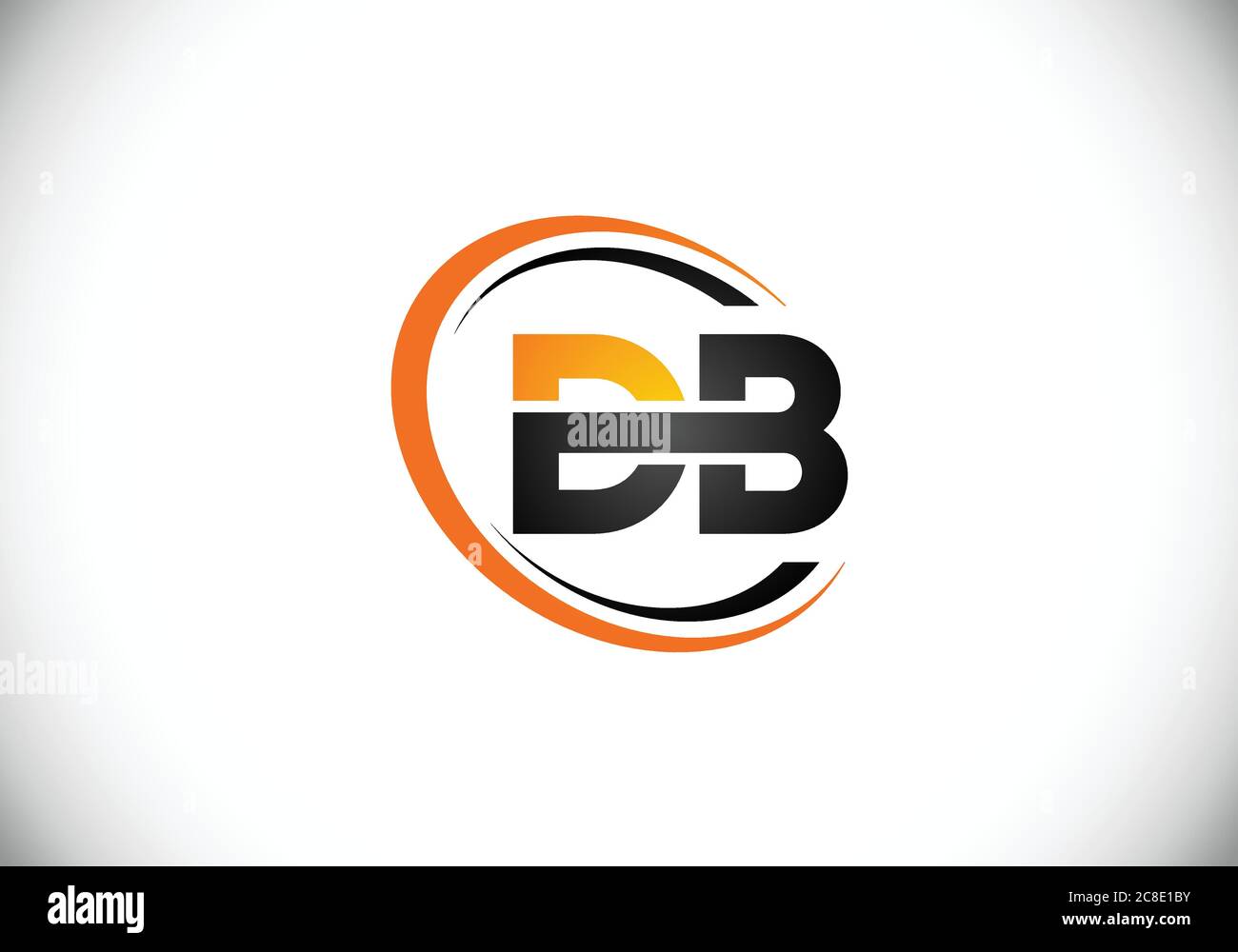 Initial Monogram Letter D B Logo Design Vector Template D B Letter