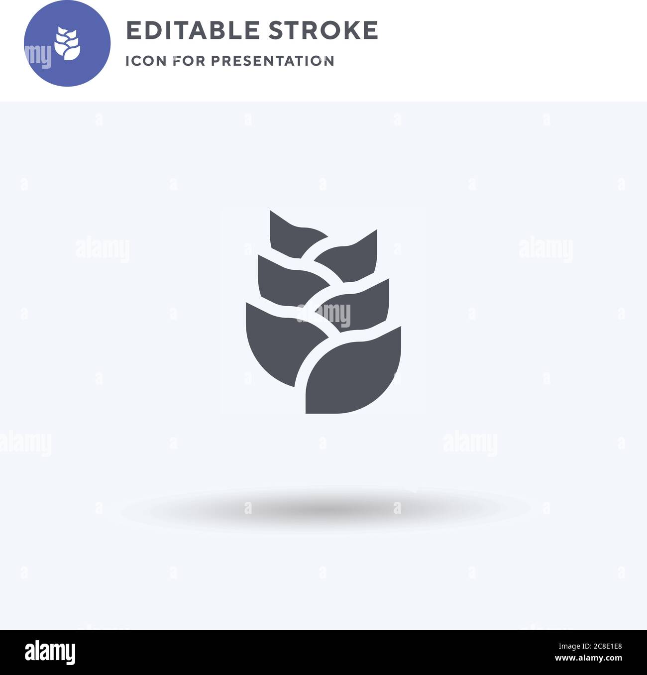 Heliconia icon vector, filled flat sign, solid pictogram isolated on ...
