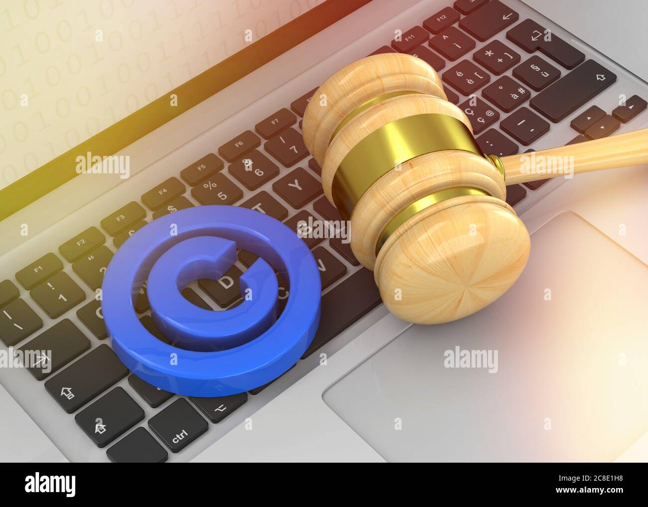 Protect the Copyright - 3D Concept Stock Photo - Alamy