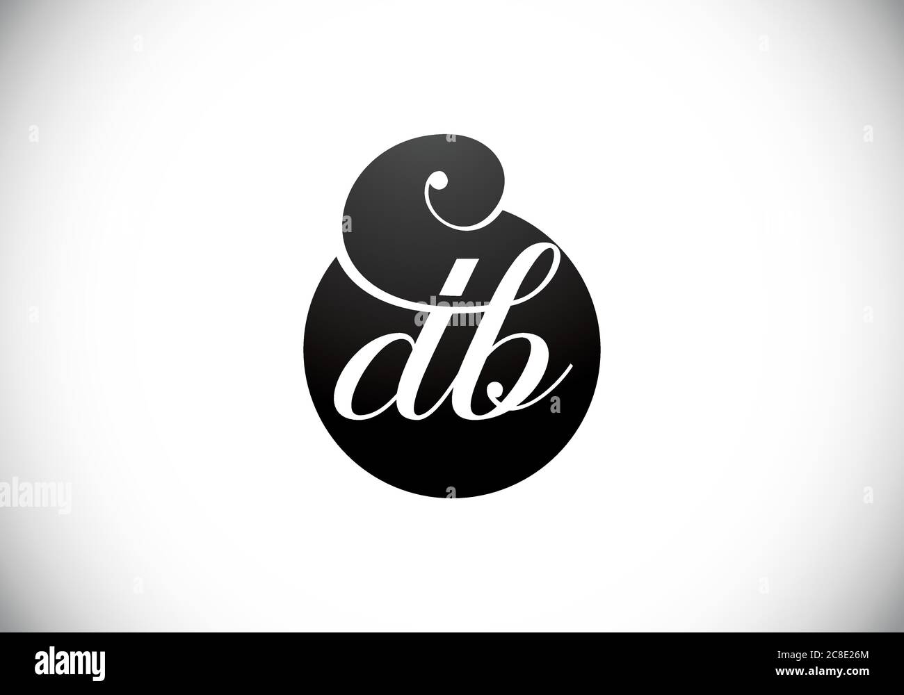 Initial Monogram Letter D B Logo Design Vector Template. D B Letter ...