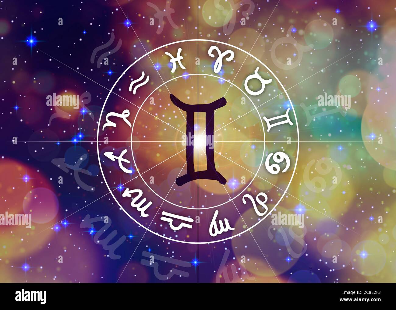 Horoscope chart hi-res stock photography and images - Alamy
