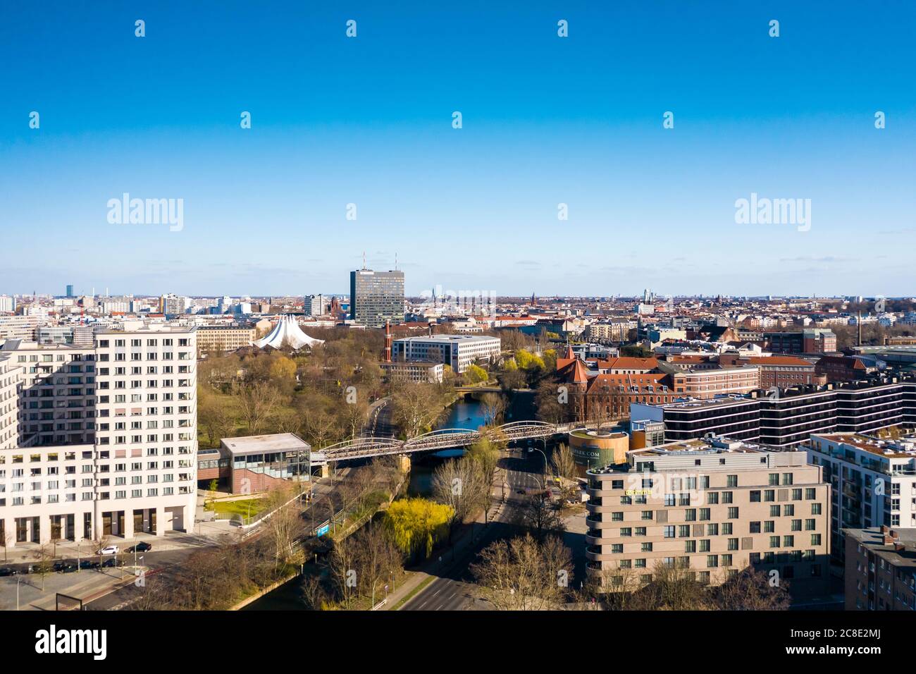 Germany, Berlin, Aerial view of Kreuzberg district Stock Photo - Alamy