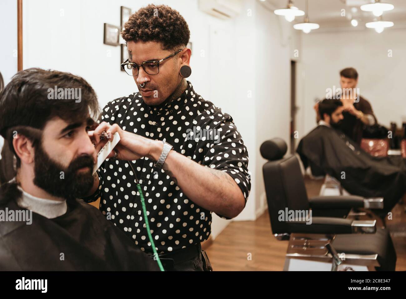 Men hair styling hi-res stock photography and images - Alamy
