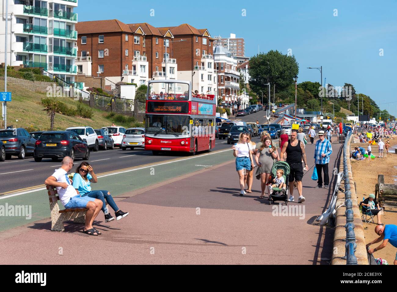 Route 68 ‘Seaside Service’ open top bus service on Western Esplanade ...