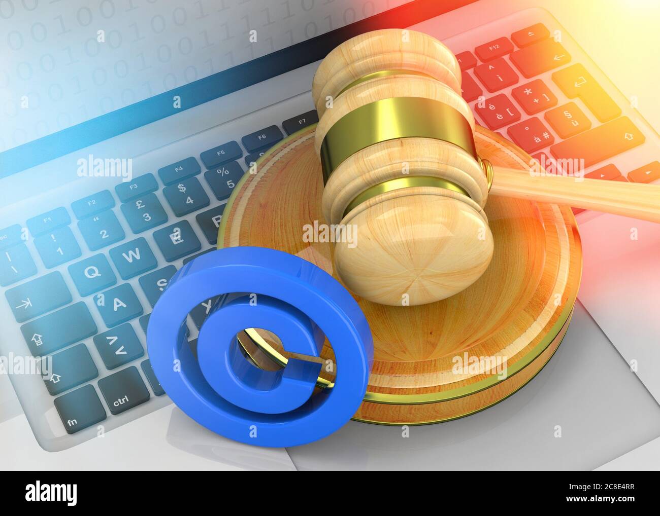 Protect the Copyright - 3D Concept Stock Photo - Alamy