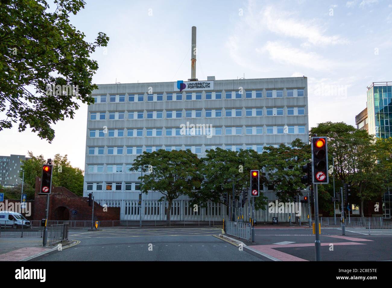 The back of King Henry Building a part of the Portsmouth University ...