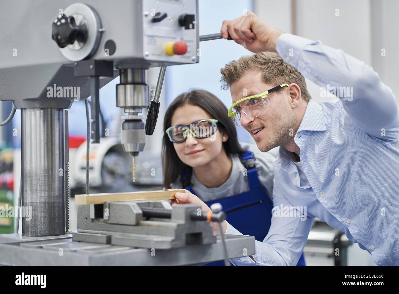 Female drilling hi-res stock photography and images - Alamy