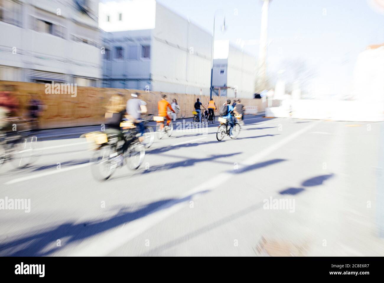 People cyclists in the city cyclists in the city hi-res stock ...
