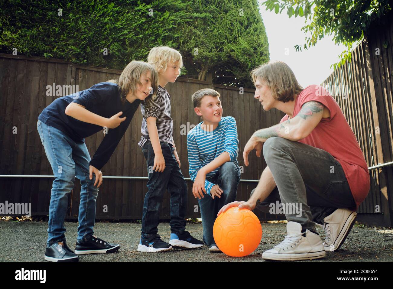 Discussing strategy hi-res stock photography and images - Alamy