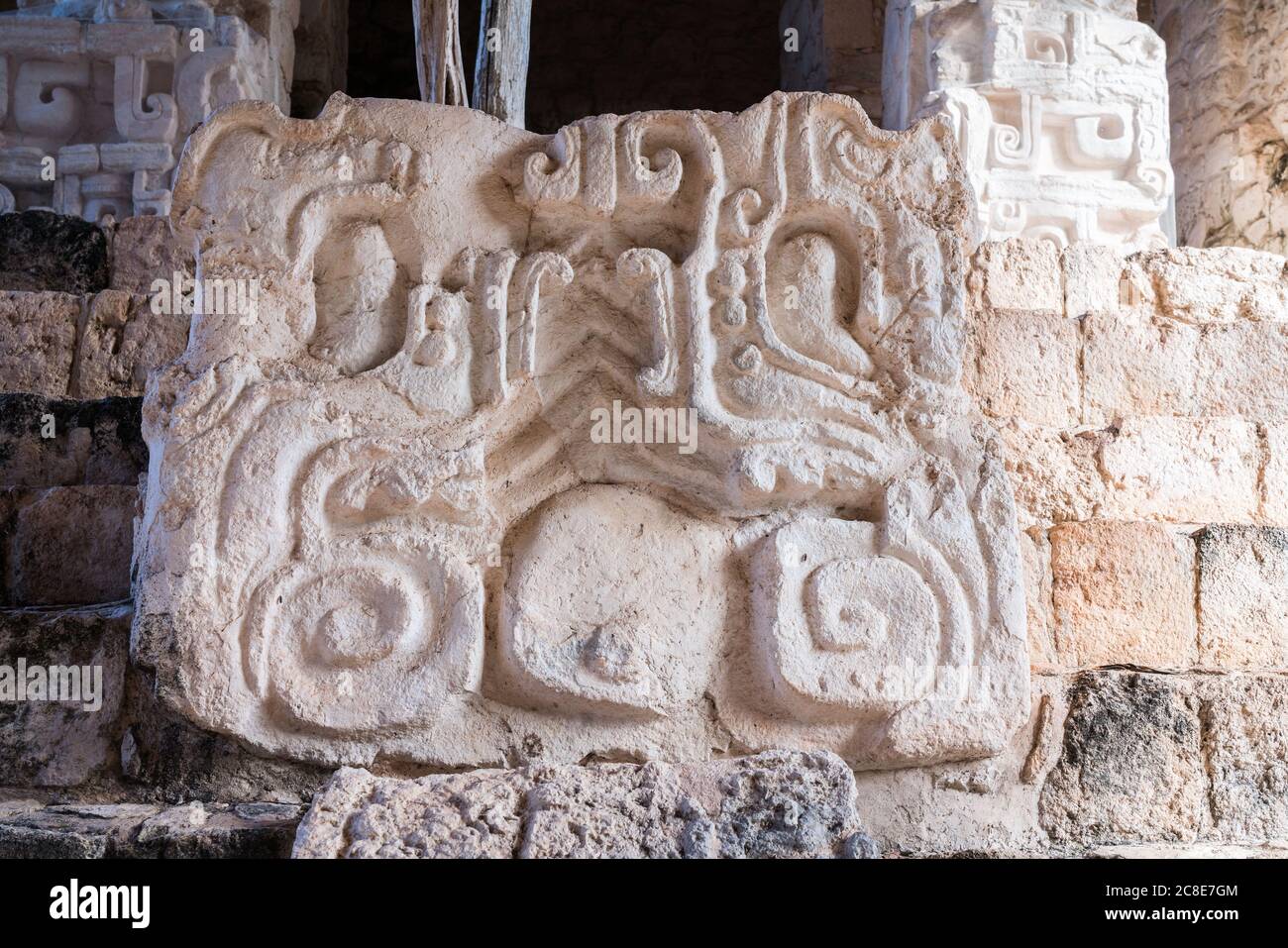 Maya glyphs in stucco hi-res stock photography and images - Alamy