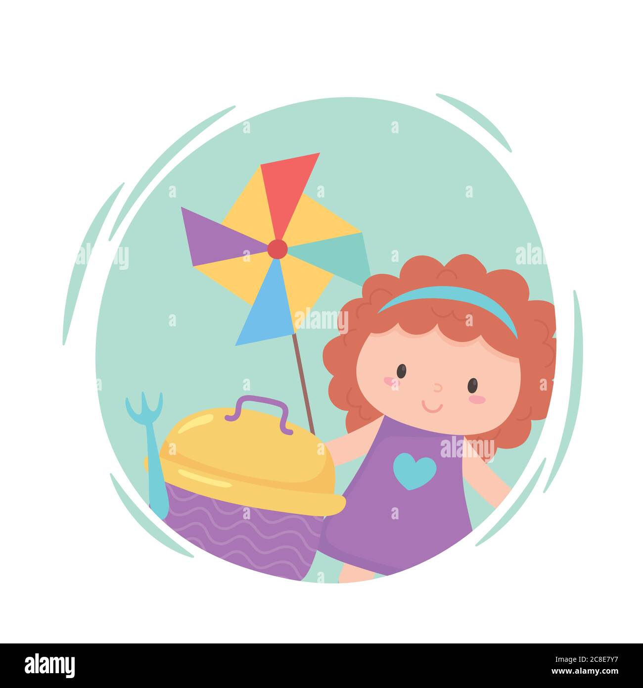 toys object for small kids to play cartoon doll pinwheel and lunch box ...