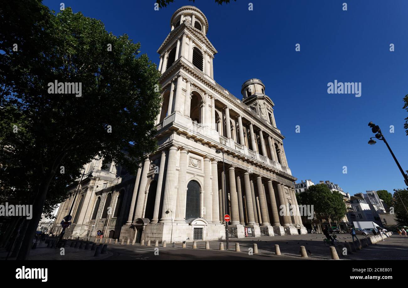 The church of Saint Sulpice, Paris, France Stock Photo - Alamy