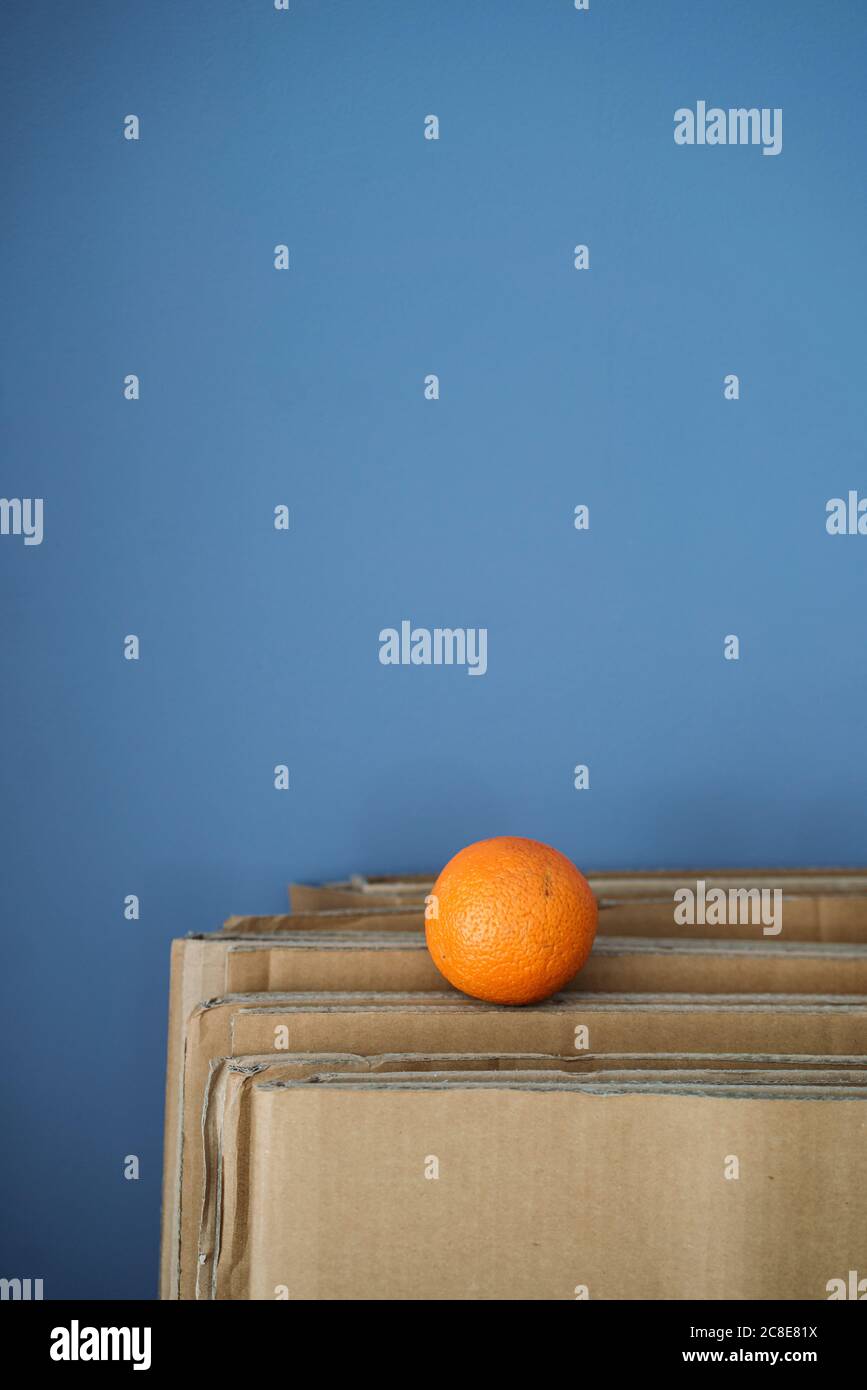 Blue and orange packaging hi-res stock photography and images - Alamy