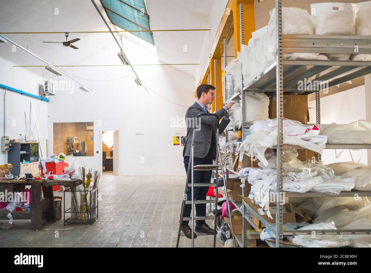 Warehouse ladder hi-res stock photography and images - Alamy